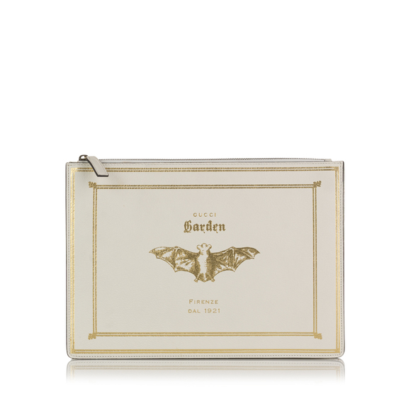 Gucci | Bags | Gucci Garden Bat Leather Clutch | Poshmark